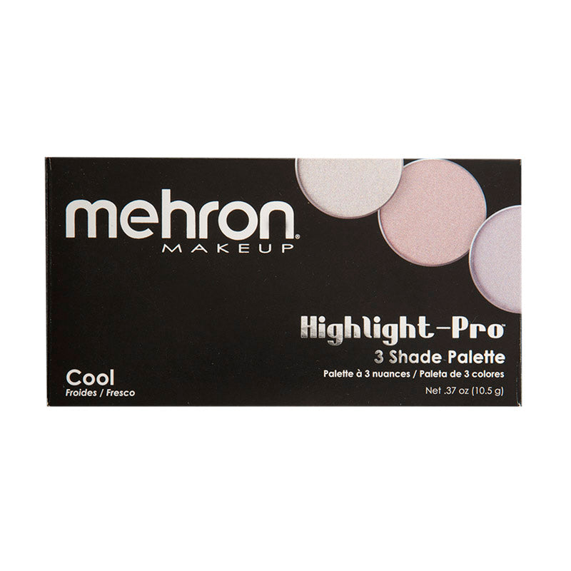 Mehron - Highlight-Pro 3 Color Palette (Cool) – MakeUpMania.com